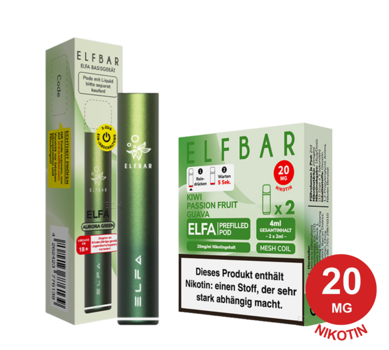 Elfbar 600 - E Zigaretten, Elfa Pods & Liquids