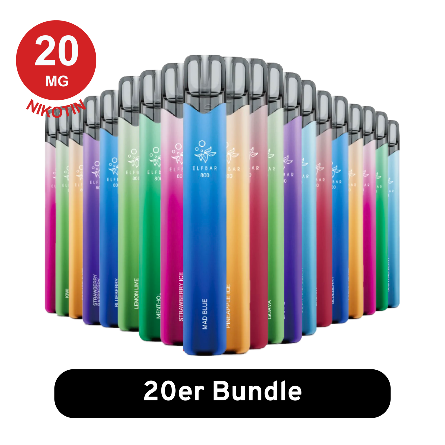 ELFBAR 800 - 20er Mix-Bundle | 20mg Nikotin