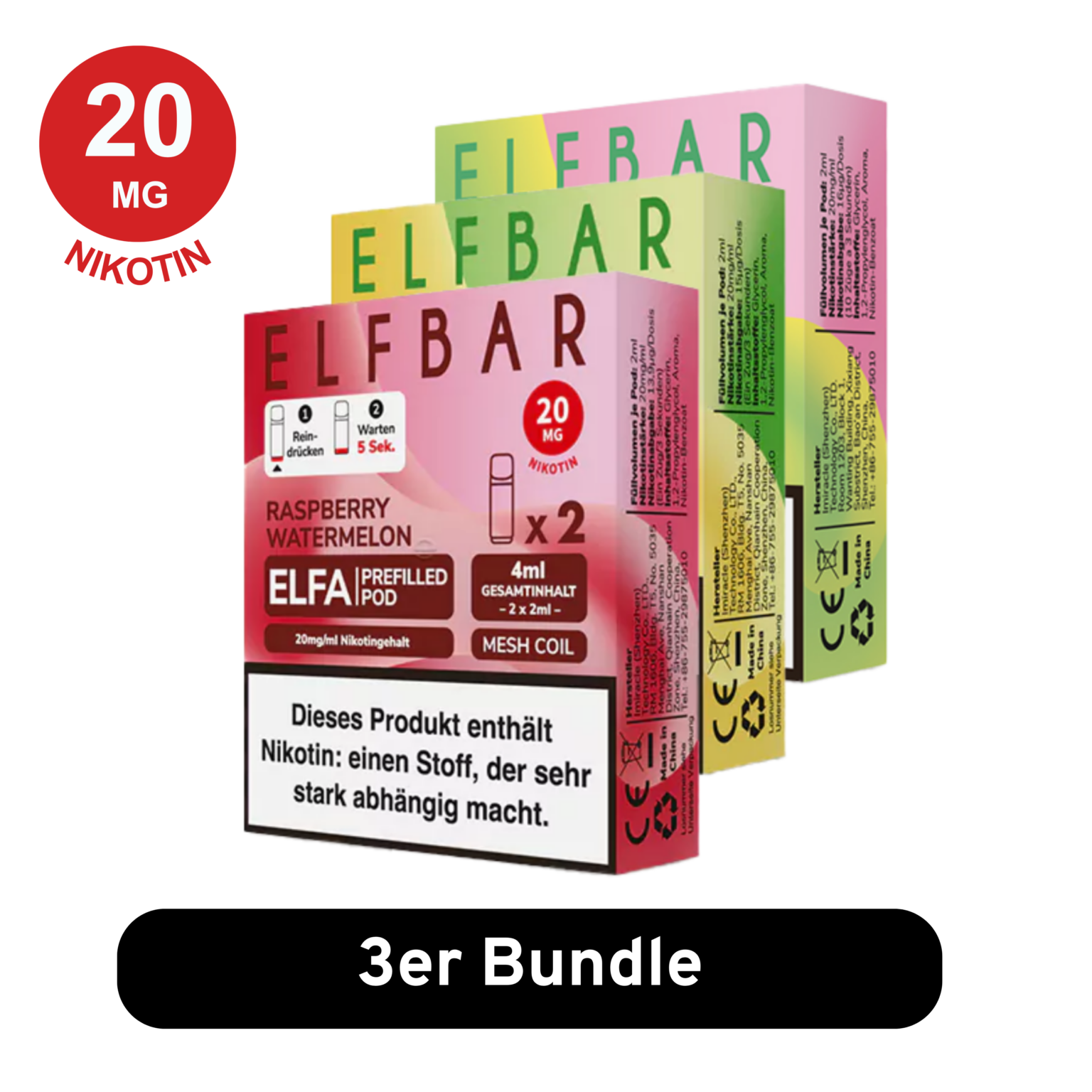 ELFBAR ELFA Pods Mix-Bundles - Alle Sorten verfügbar