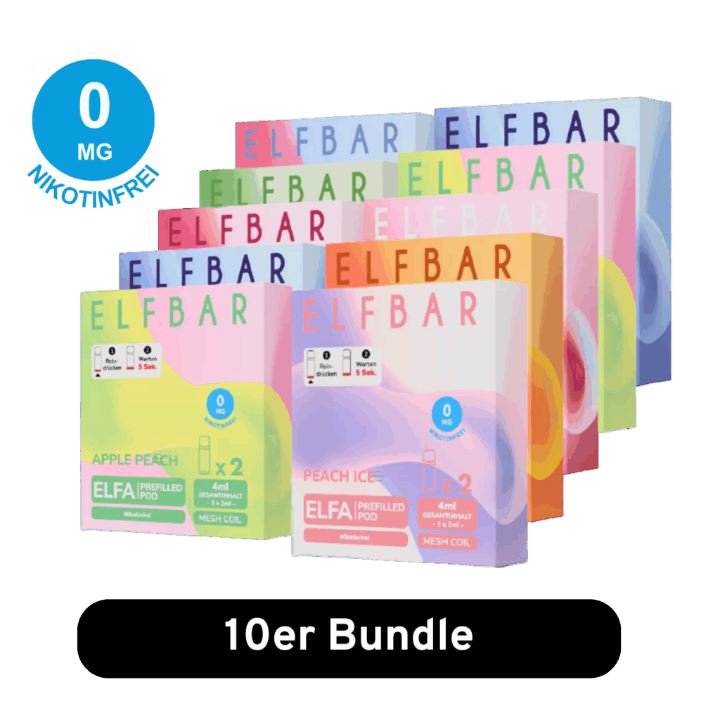 ELFBAR Bundles 0mg Nikotinfrei | Dampfen ohne Suchgefahr